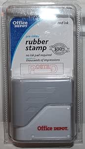 Office Depot(R) Pre-Inked Red Title Stamp, Posted : Amazon.ca: Office ...