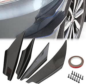 Amazon.com: 4Pcs/Set Diffuser Shark Fin Kit for Car Spoiler Wing, Auto ...