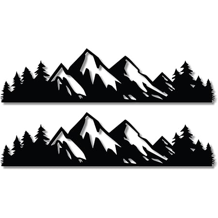 Amazon.com - JINZHAO Tree Sticker Car or Laptop Decal Vinyl Mountain ...