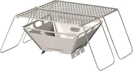 Amazon.com : Vargo Titanium Fire Box Grill 2.0 - Compact, Lightweight ...