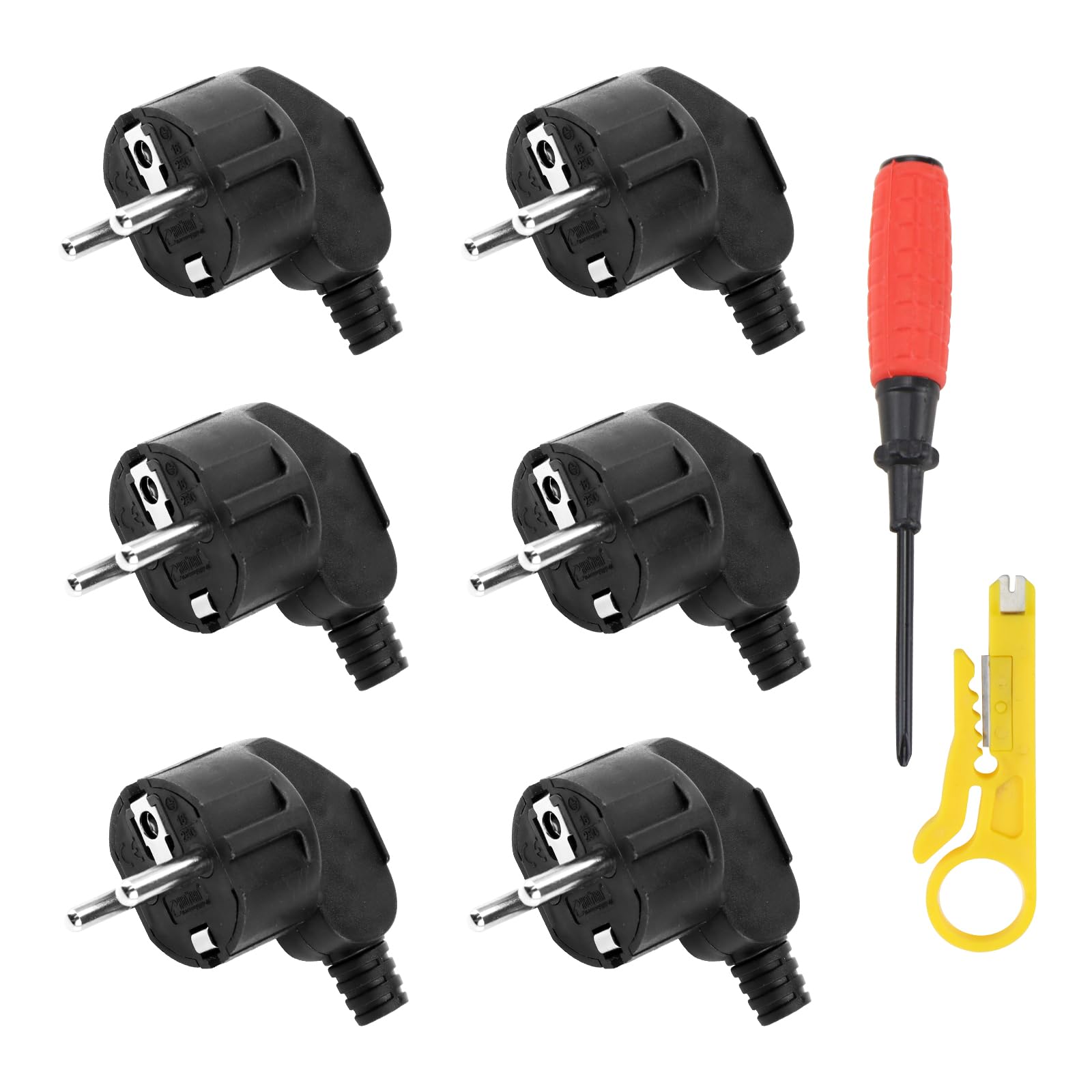 CHEVVY 16A Prise Electrique Male 6 Pièces Fiche Electrique 250V Prise ...