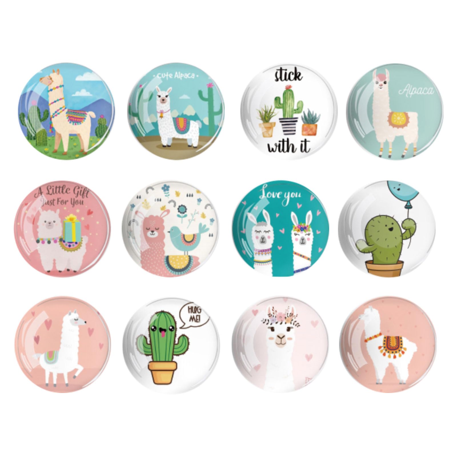 Amazon.com: Strong Glass Refrigerator Stickers,12Pcs Magnets for Fridge ...