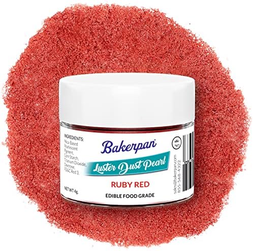 Amazon.com : Bakerpan Pearl Luster Dust Edible, Valentine's Day Ruby ...