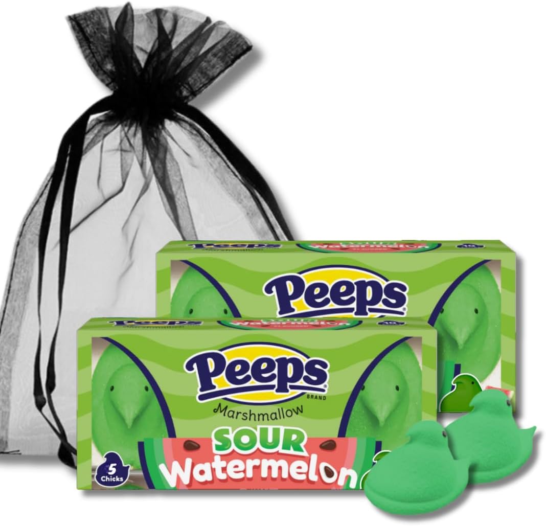 Amazon.com : PEEPS Easter Marshmallow Chicks, Variety Pack, 10 Count ...