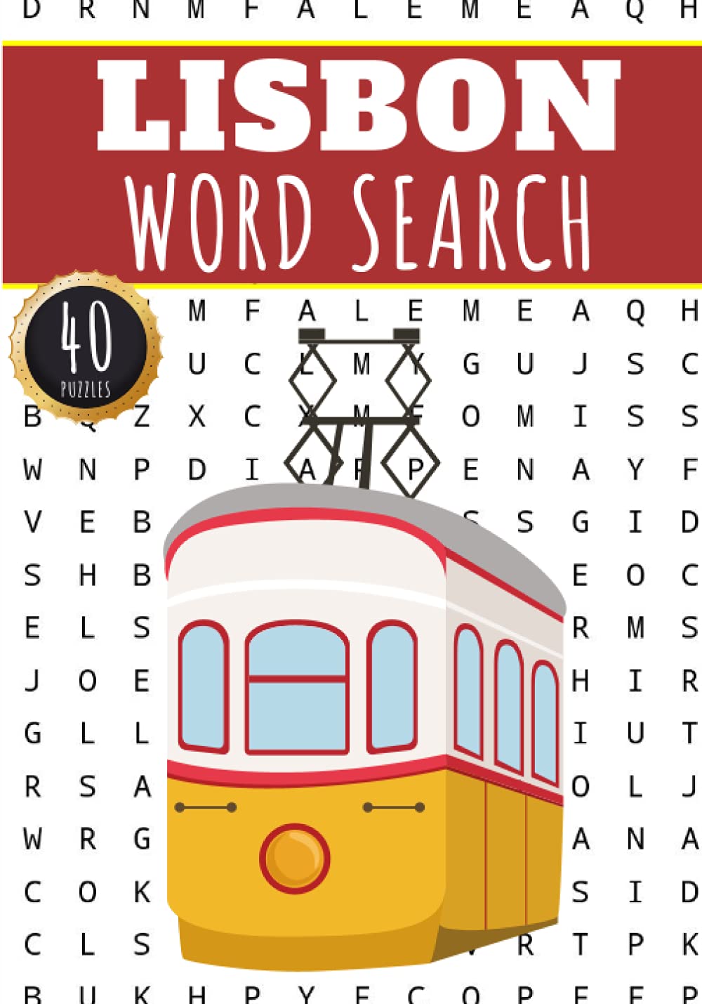 Lisbon Word Search: 40 Fun Puzzles With Words Scramble for Adults, Kids ...