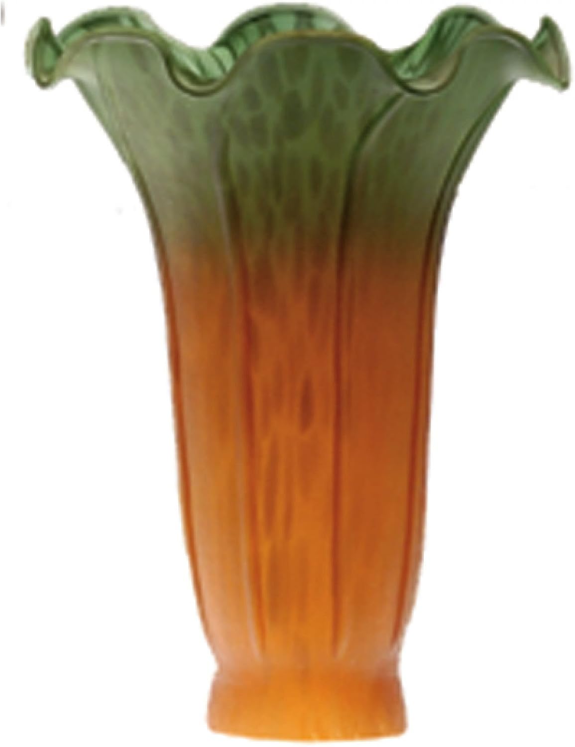 Amazon.com: StarSun Depot 4" W X 6" H Amber/Green Pond Lily Shade Dry ...