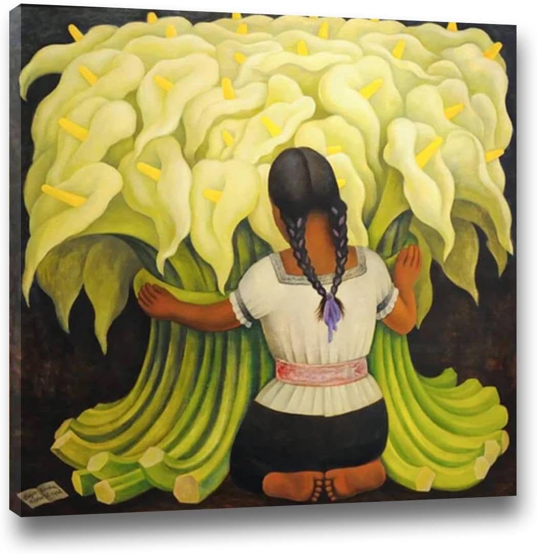 Famosos cuadros de arte mural de Diego Rivera. Lienzo moderno imprime ...