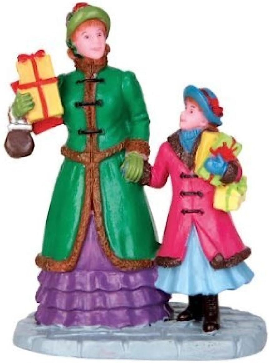 Lemax Christmas Village Christmas Shopping - 42257 : Amazon.co.uk: Home ...