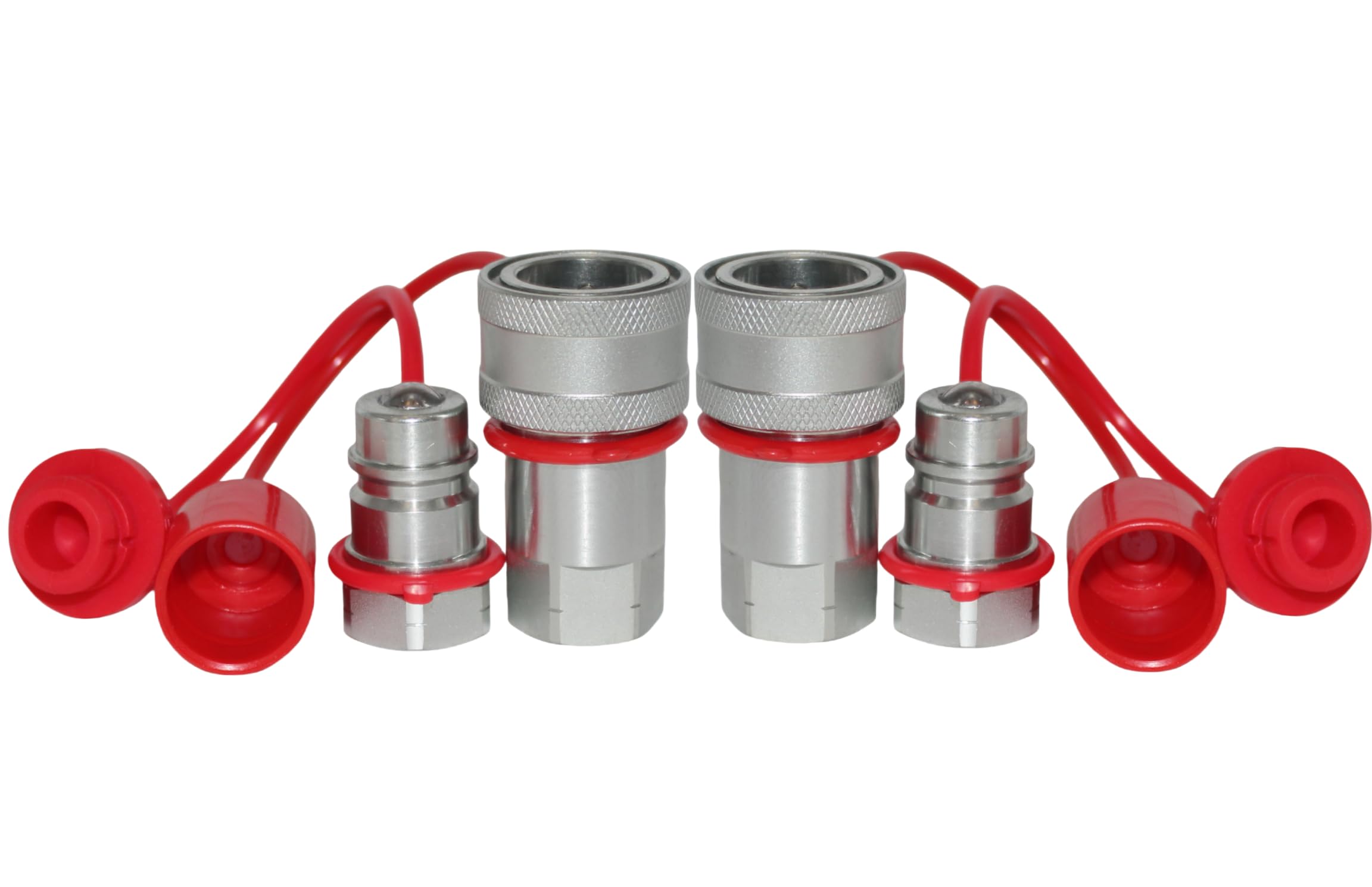 Amazon.com: 1/2'' NPT Ag Hydraulic Quick Connect Tractor Couplers with ...