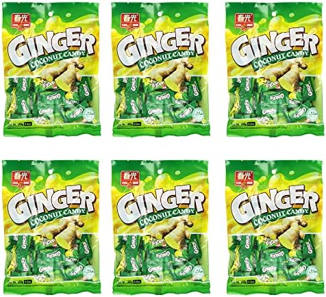 Amazon.com : Chun Guang Ginger Coconut Candy (Ginger Coconut 5.6oz ...