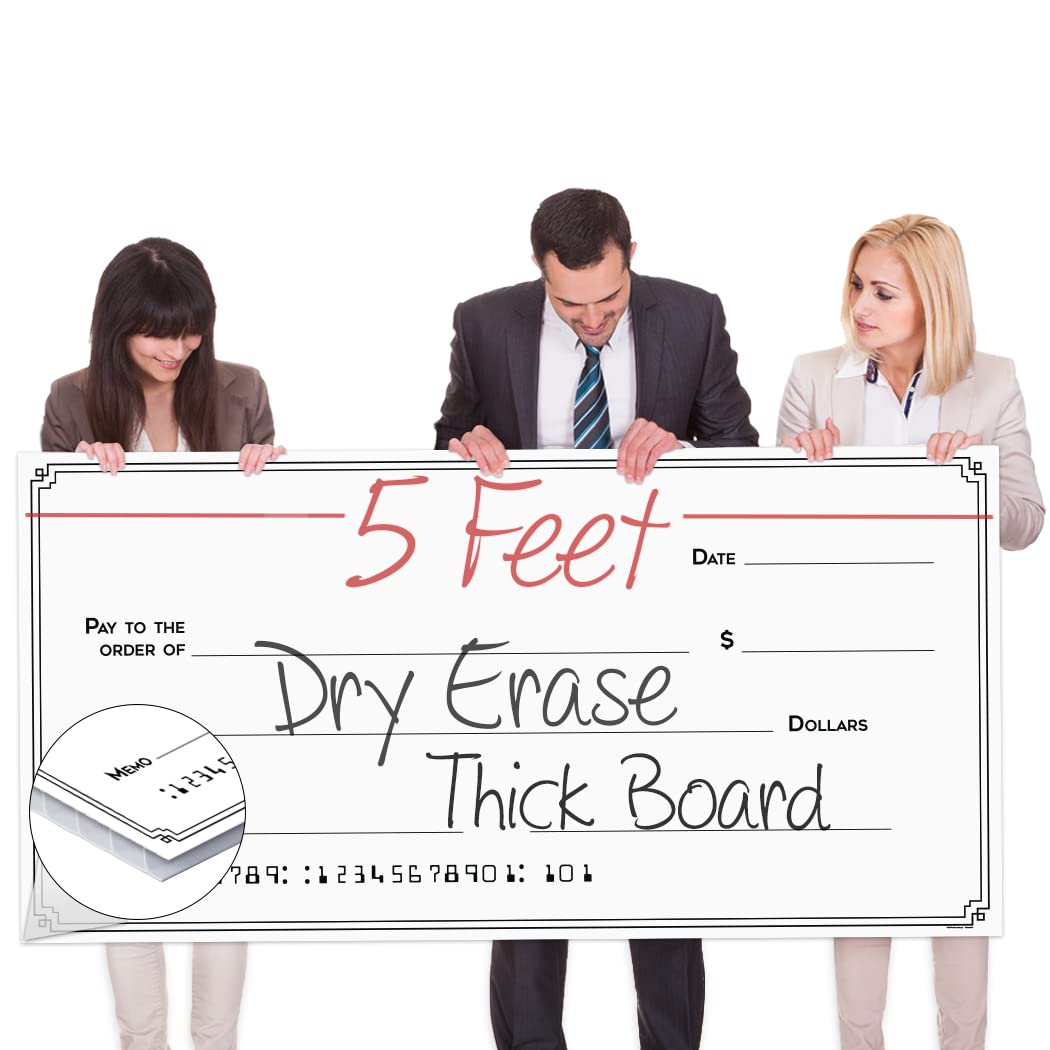 Amazon.com: Giant Dry Erase Check - 30" x 60", Reusable Folded Big ...