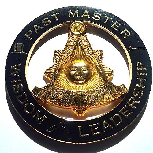 Delux Heavy Alloy Past Master Wisdom Leadership Cut Out Auto Emblem ...