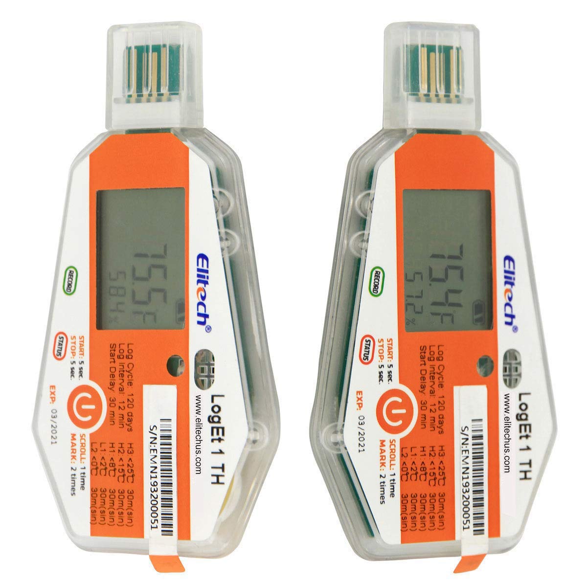 Elitech LogEt 1TH Temperature and Humidity Data Logger...B07PBRXC5Y ...