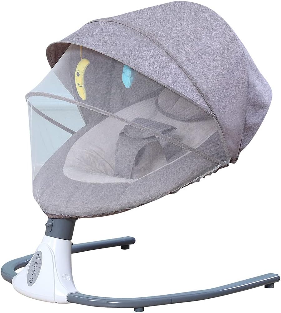 XIUWOO Baby Rocker Automatic Snoozer Baby Swing Crib Electric Rocking ...