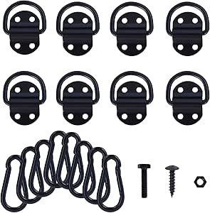 Amazon.com: BOZHENYULEI 8PCS Heavy Duty D Rings Tie Down Anchors Hooks, 3600 Pound Capacity ...