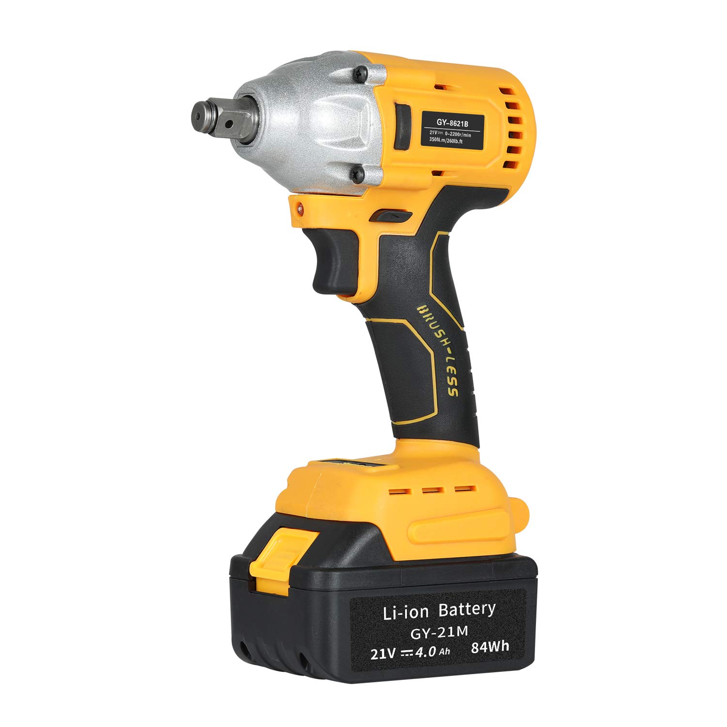 GardenJoy Cordless Power Impact Wrench 21V Electric Impact Driver With gardenjoy-cordless-power-impact-wrench-21v-electric-impact-driver-with
