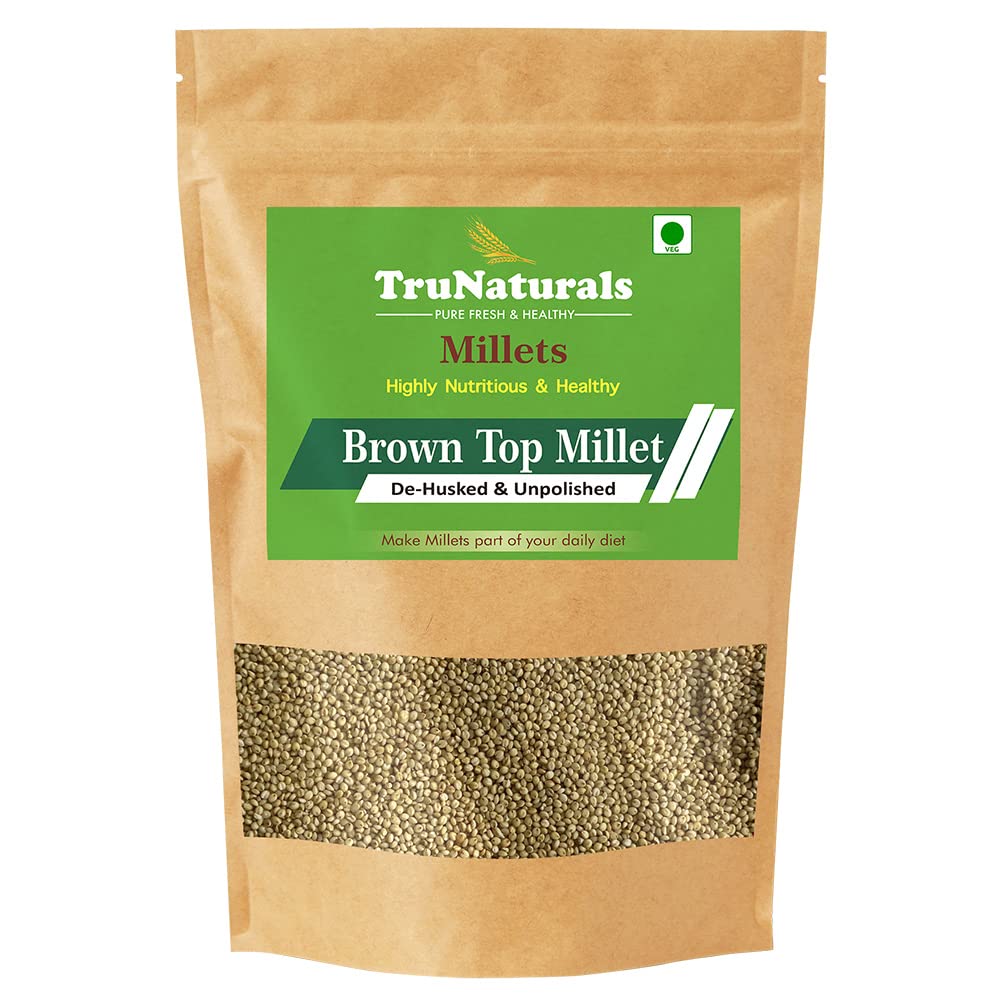 Buy TruNaturals Unpolished Browntop Millet 1.8Kg | Siridhanya Positive ...