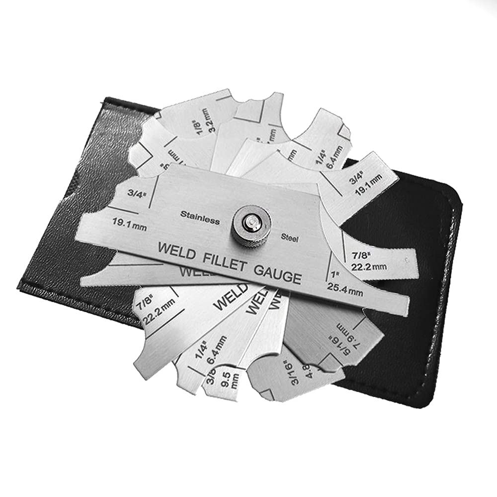 Buy 7 PCS Metal Weld Fillet Gauges Set Stainless Steel 1/8''-1 ...