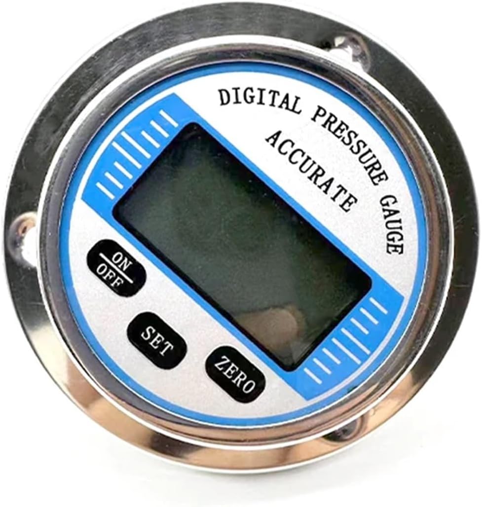 100mm Digital Pressure Manometer, Gauge LCD Display Mpa Bar Psi Kgf/cm2 ...
