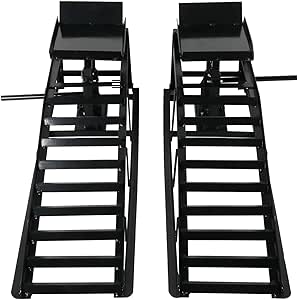 Amazon.com: TBAPFS 5 Ton 2 Pack Hydraulic Car Ramp Elevator 10000 Lbs ...