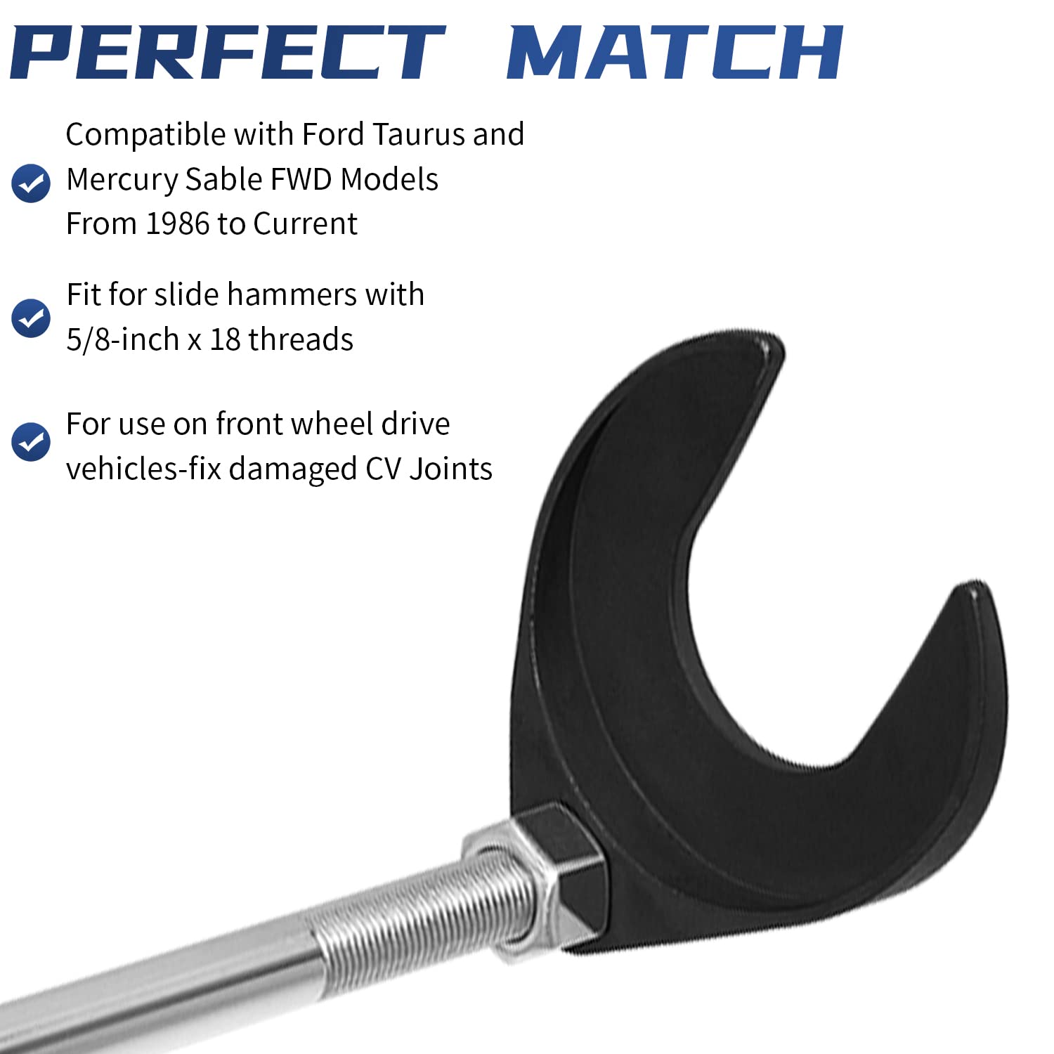 Snapklik.com : Sunluway Inner CV Axle Removal Tool 48mm