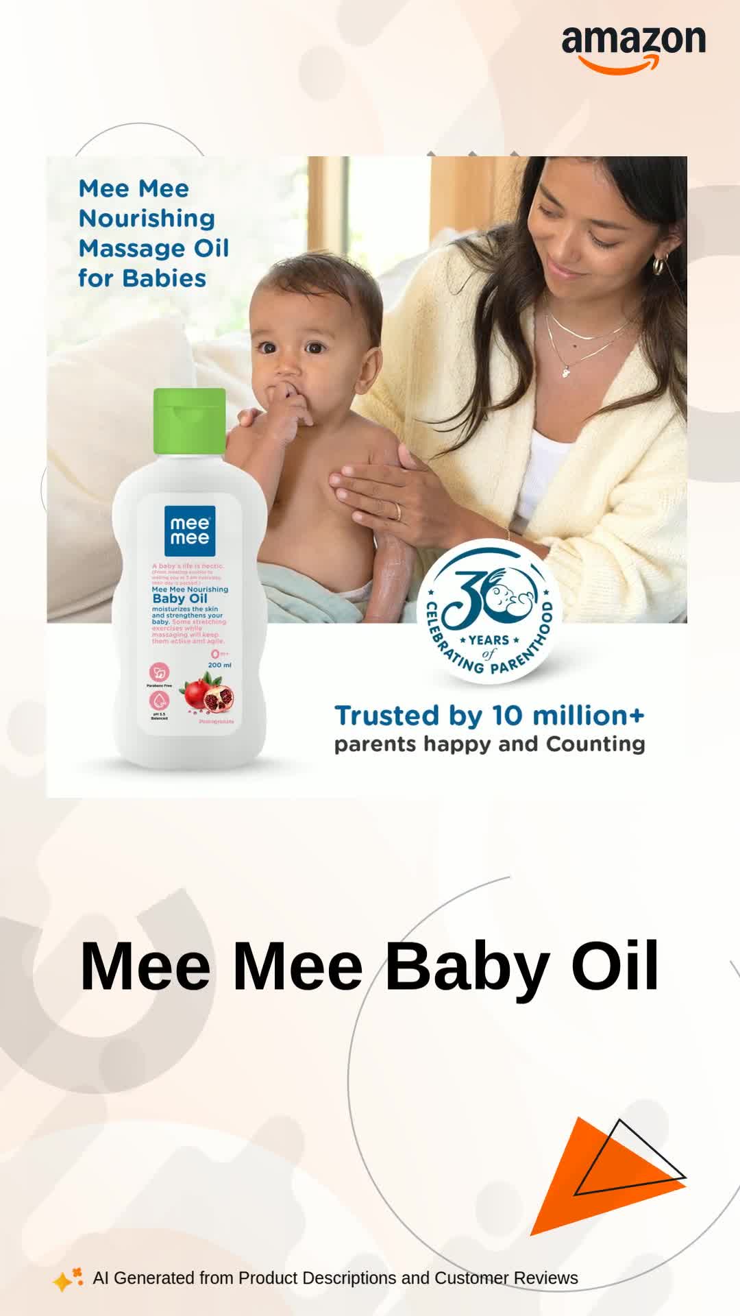 Watch Mee Mee Baby Oil on Amazon Live