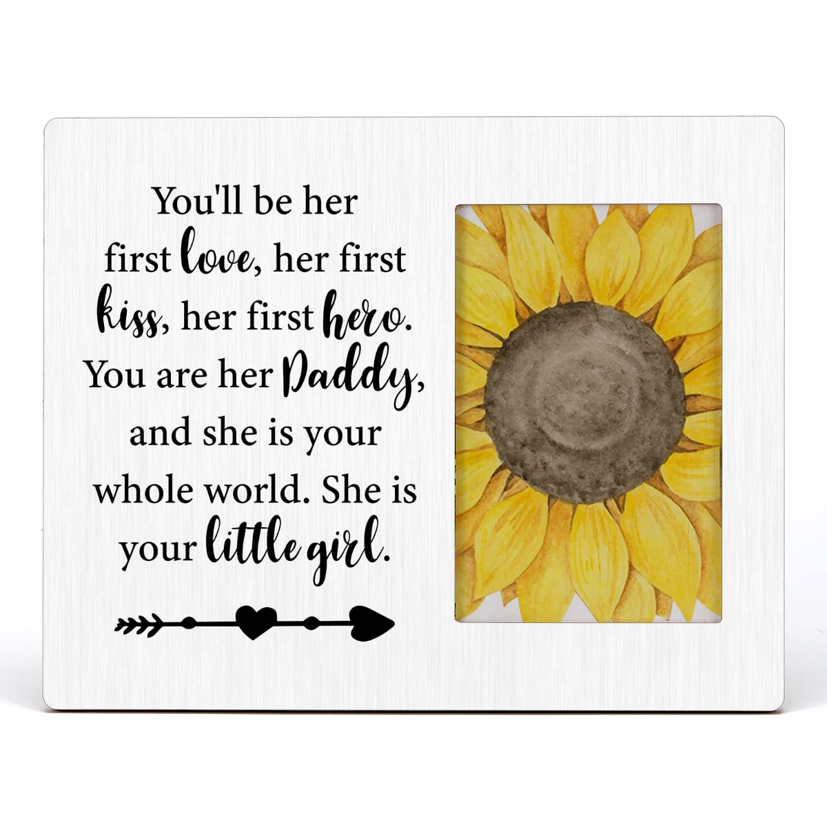 Amazon.com - Father Wood Picture Frame Gift from Daughter Baby Girl ...