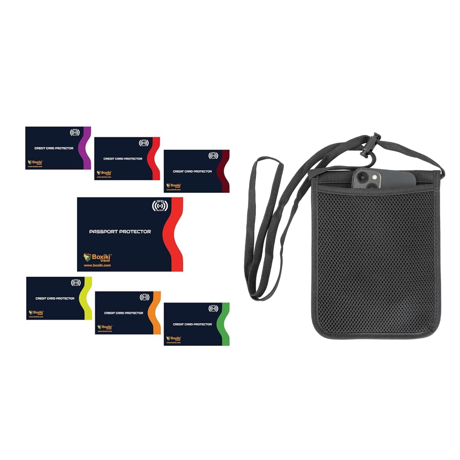 Amazon.com | Complete RFID Travel Security Set: Sleeve Protectors and ...