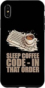 Amazon.com: iPhone XS Max Caffeine Coder Software Developer Engineer Coffee Programmer Case ...