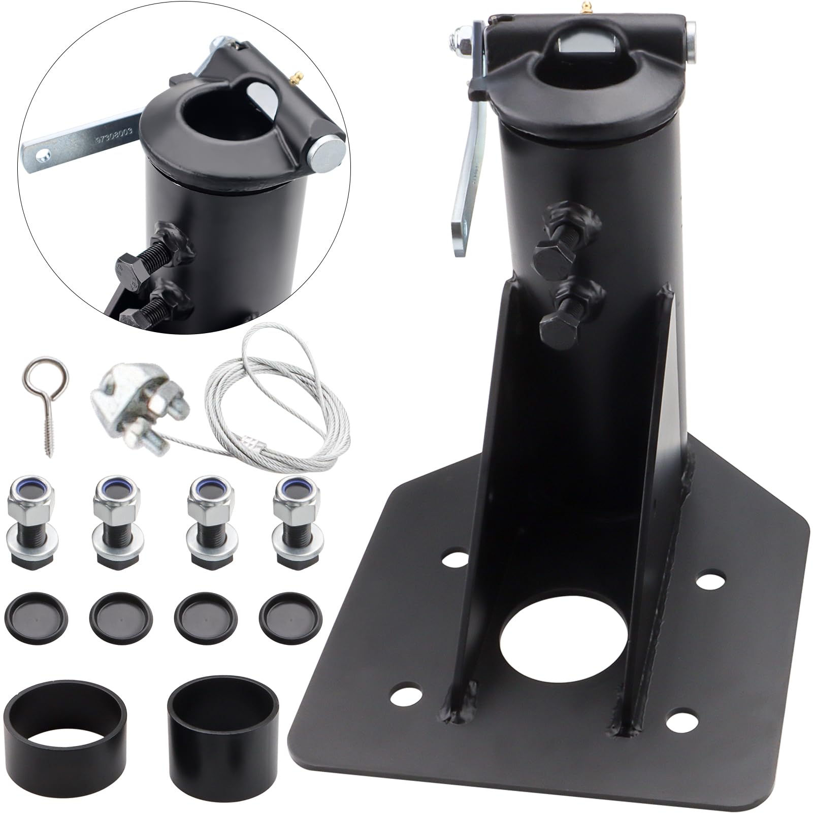 Amazon.com: 5th Wheel to Gooseneck Adapter | 12"~17" Adjustable,Fifth ...