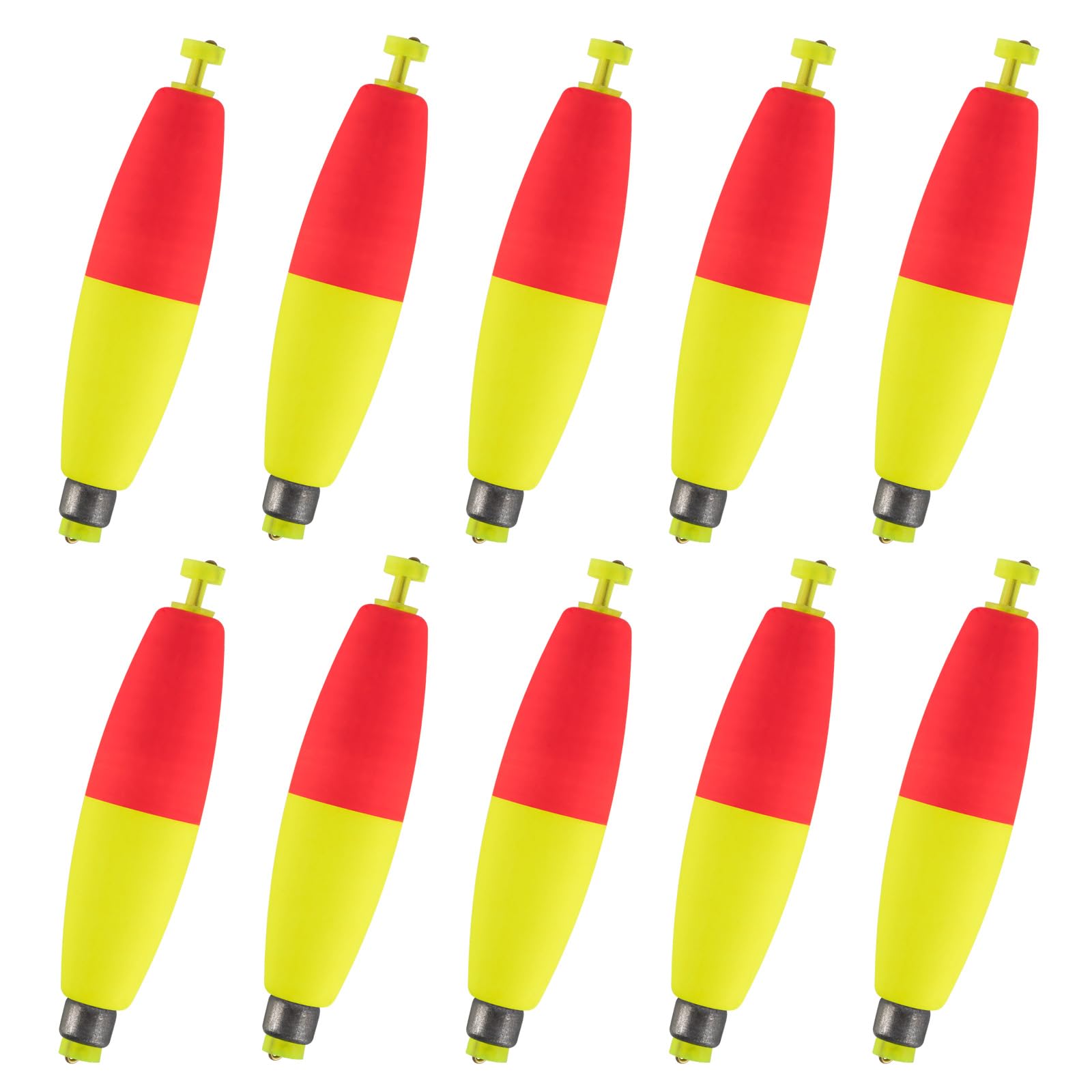 Snapklik.com : 10-Pack Fishing Bobbers Floats, Weighted Bobbers For ...