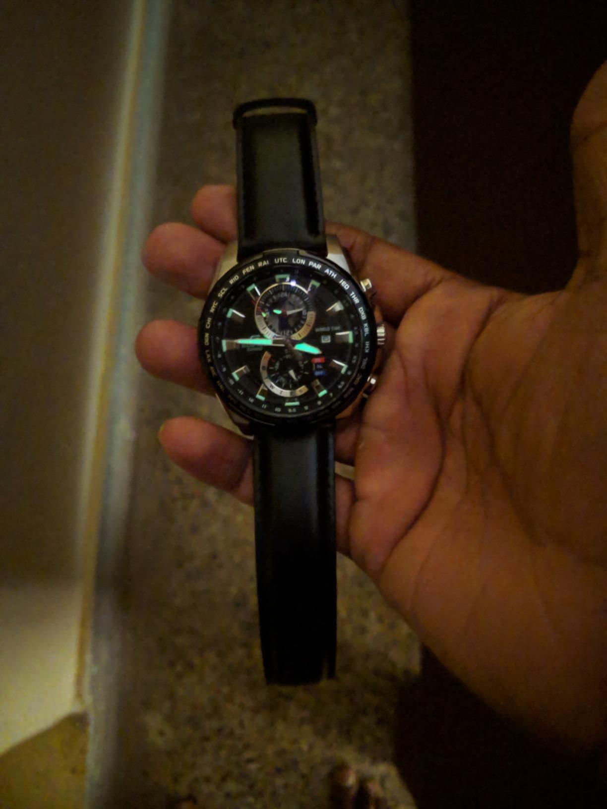 Casio Edifice Chronograph Black Dial Men's Watch - EFR-550L-1AVUDF ...