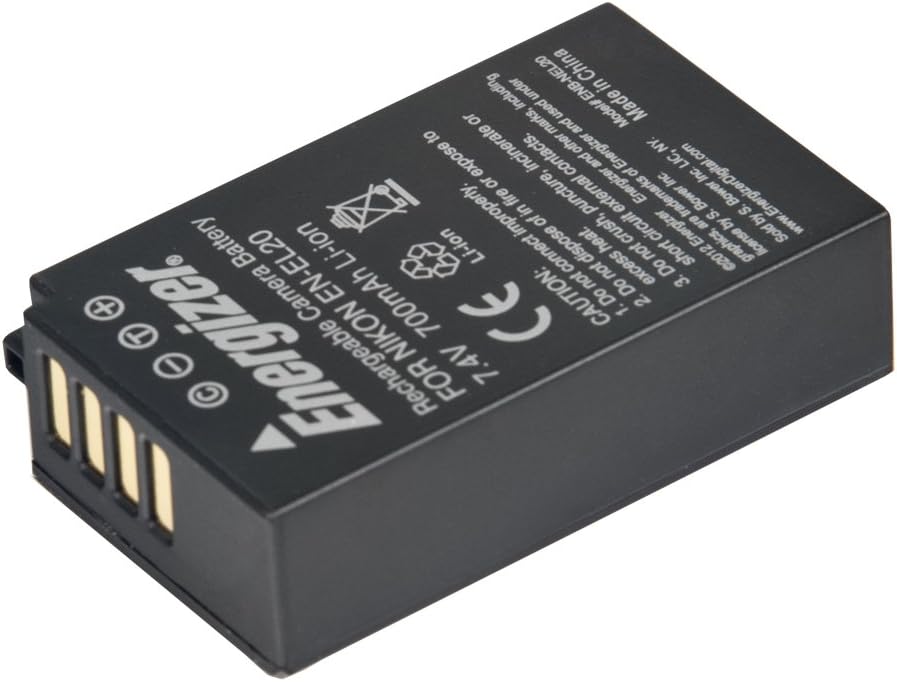 Amazon.com : Energizer ENB-NEL20 Digital Replacement Battery EN-EL20 ...