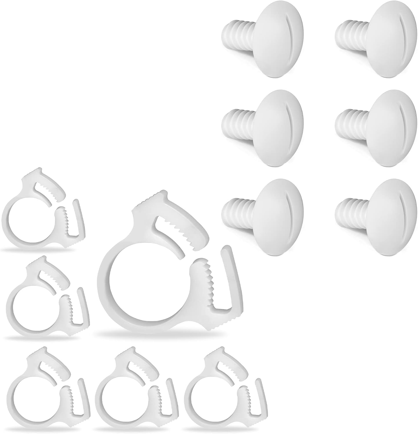 Amazon.com: HENMI 6 Pcs Plastic Wheel Screws, 6 PCS Washers Pool ...