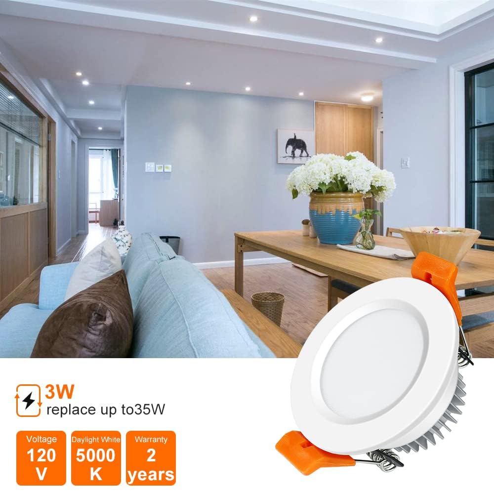Snapklik.com : inShareplus 2 Inch LED Recessed Lighting, Downlight ...