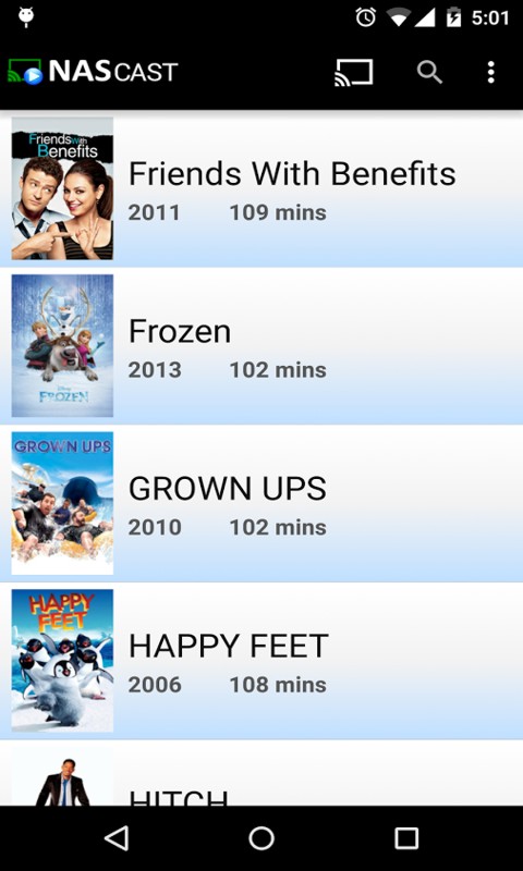 NAS Cast-Amazonアプリストアのアプリ