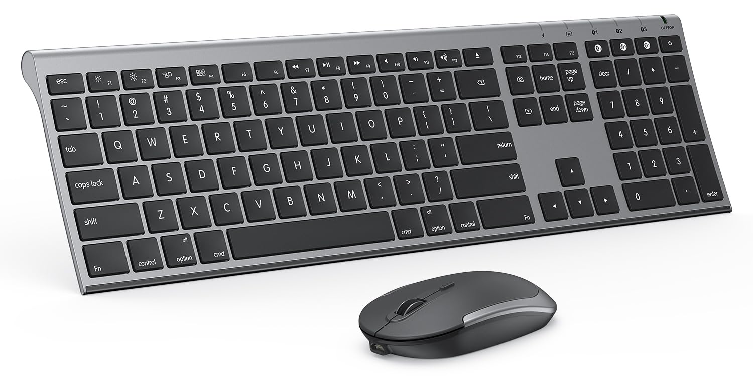 Amazon.com: Bluetooth Keyboard Mouse for Mac, Ultra Slim Wireless ...