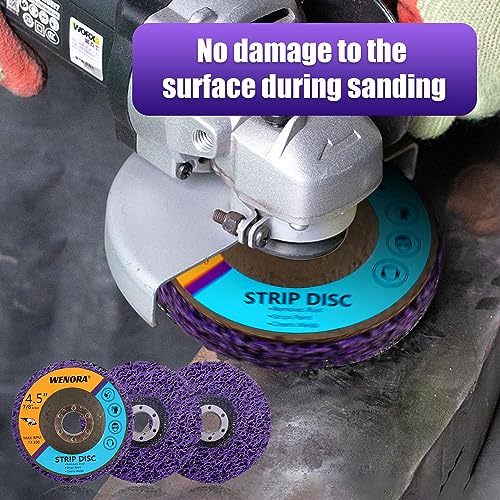 Snapklik.com : WENORA Strip Discs Stripping Wheel For Angle Grinder, 4 ...