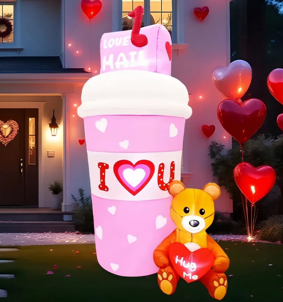 Amazon.com: OurWarm Valentine Inflatables Outdoor Decoration, 6FT ...