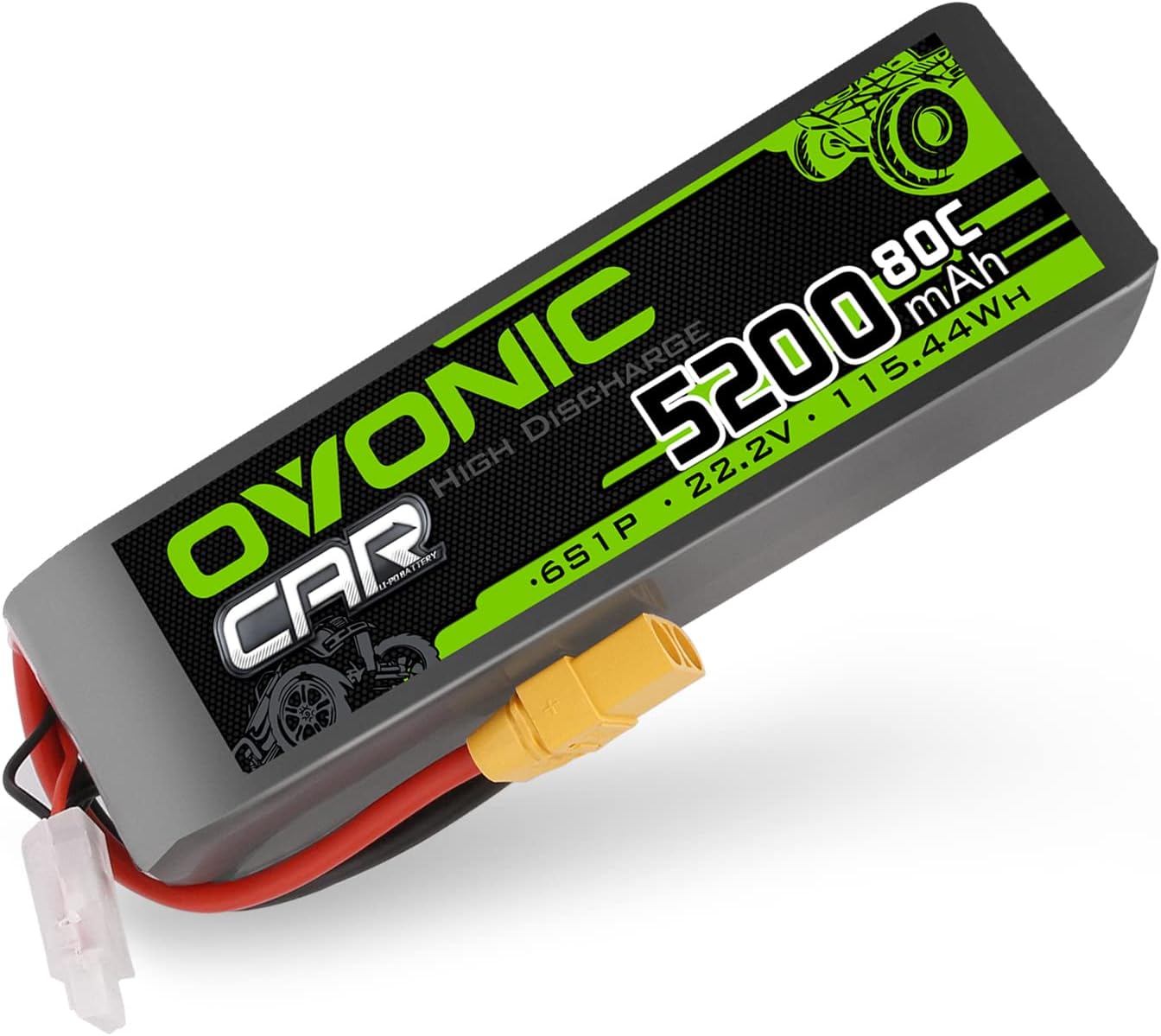 Amazon.com: HRB 2pcs 6S Lipo Battery XT60 22.2V 4000mAh 60C RC Lipo ...