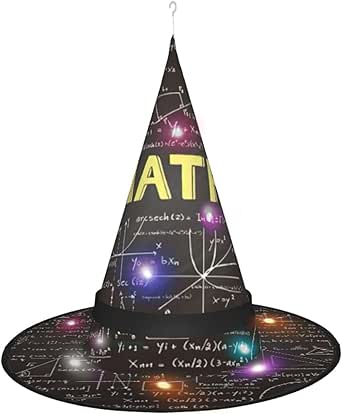 Amazon.com: ProxXi school math Print Halloween Witch Hats With LED ...