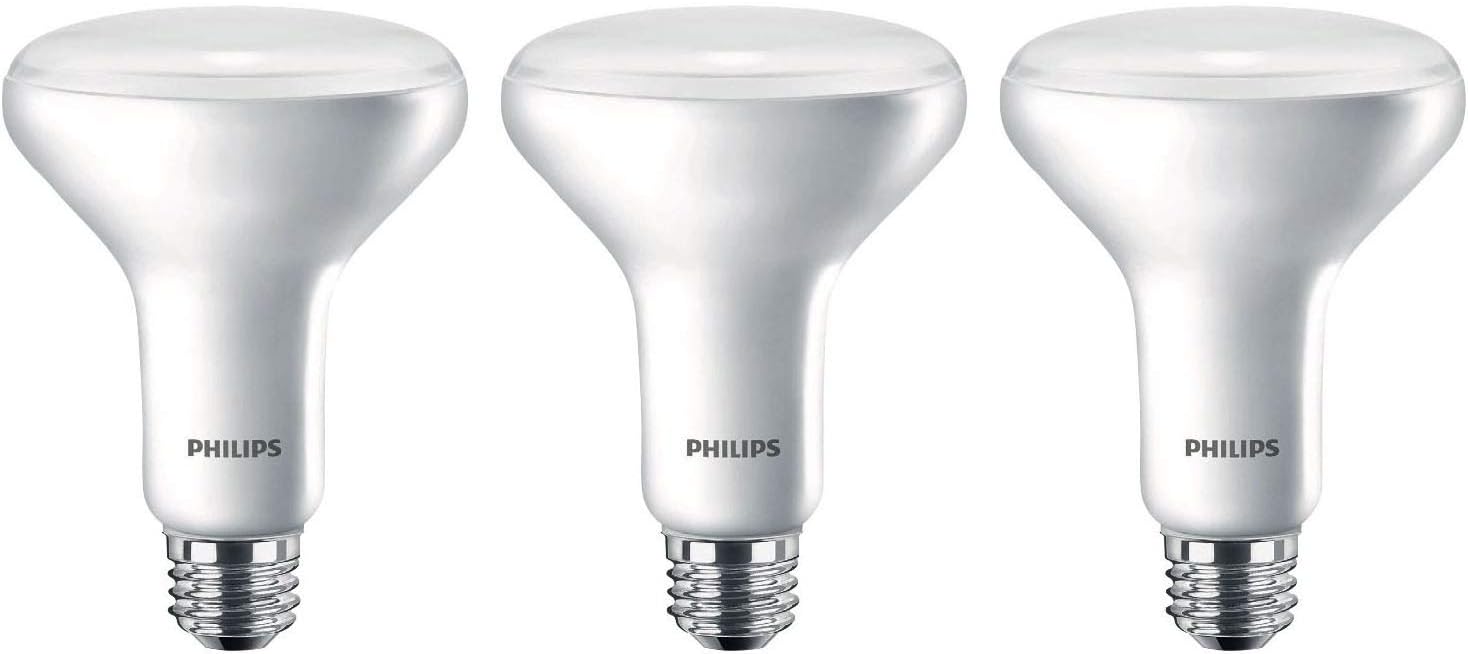 Philips 65W Soft White LED BR30 2700K 3PK - Amazon.com