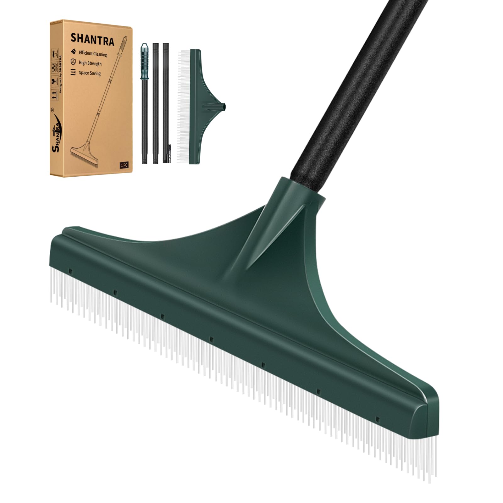 Amazon.com : SHANTRA 3-Section Artificial Grass Turf Rake with ...