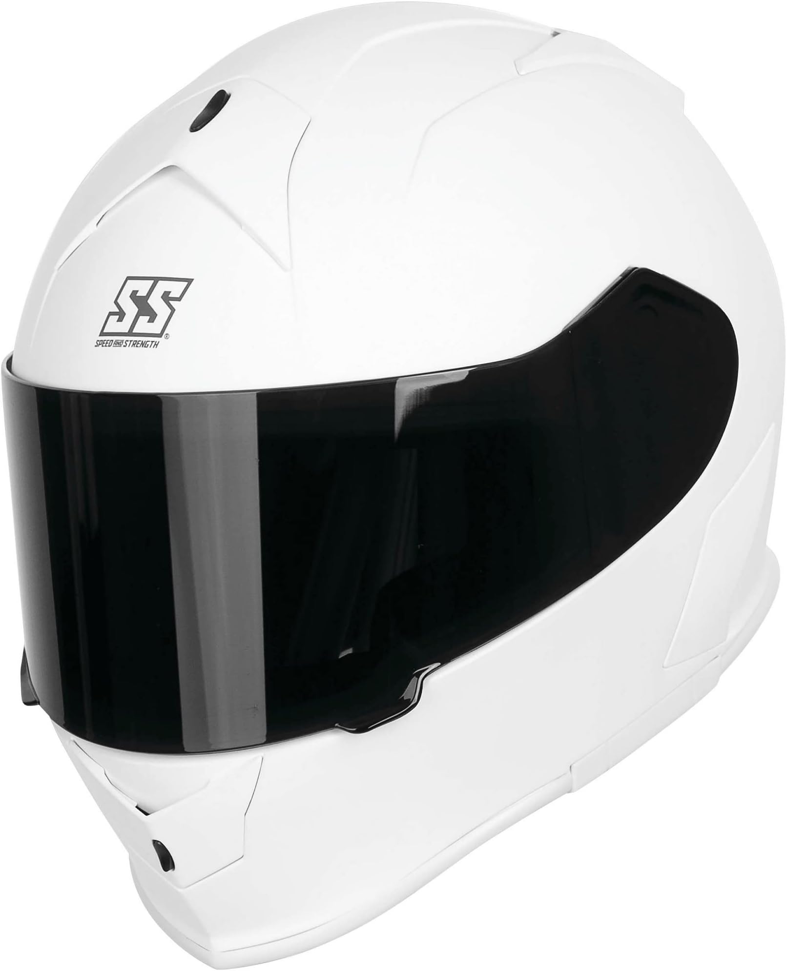 Amazon.com: Speed and Strength SS900 Solid Speed Helmet, Matte White ...