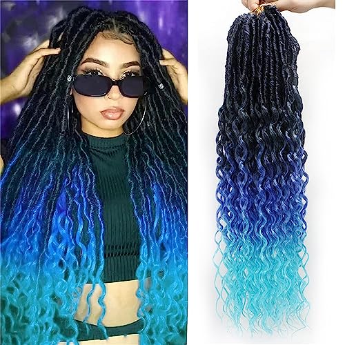 RUISIMEI 24 Inch Deep Faux Locs Crochet Hair 6 Packs Soft Locs Crochet ...