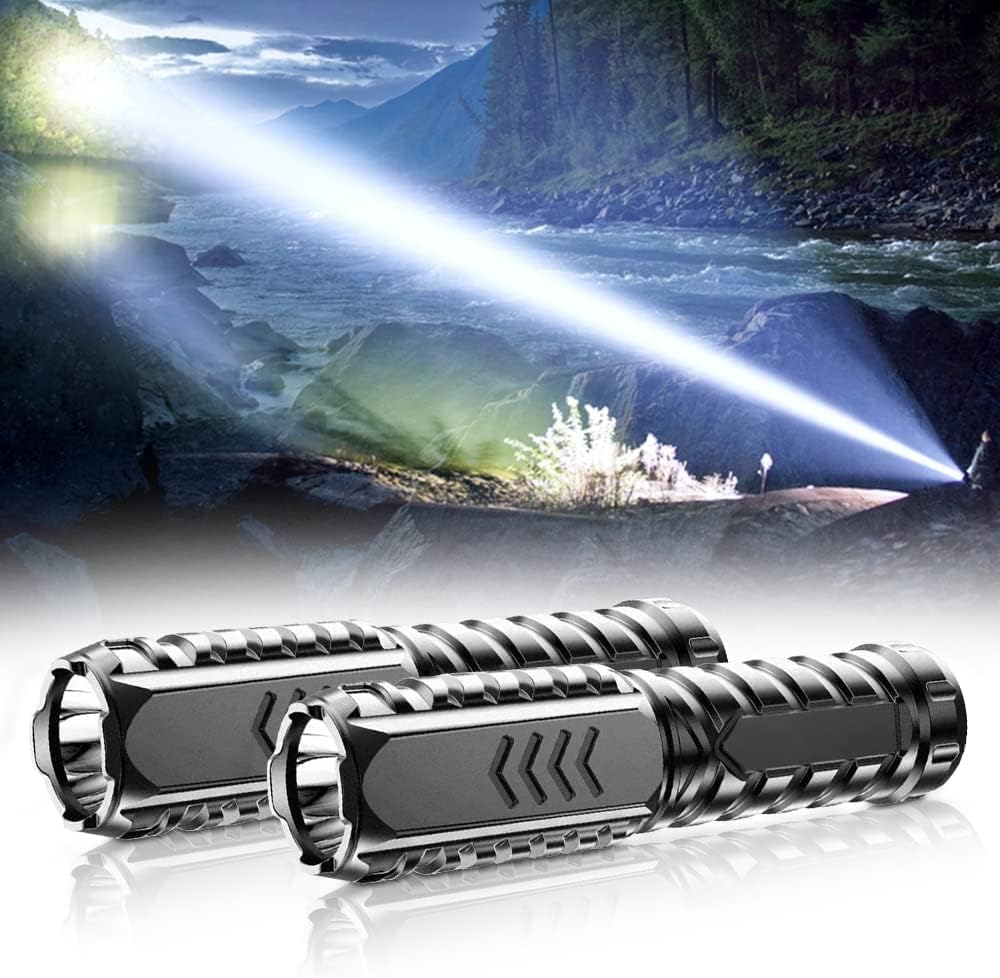 Multifunctional Rechargeable Flashlight 2 in 1 - 4500 Lumens Super ...