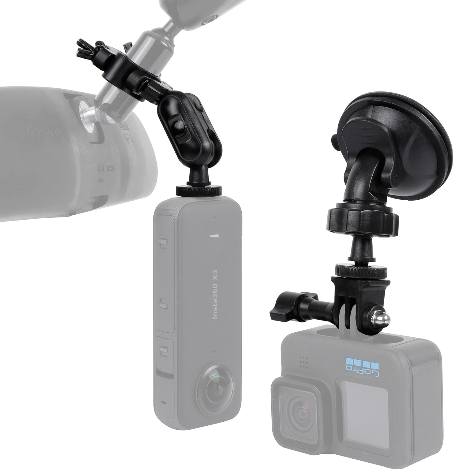 Amazon.com: PellKing Dash GoPro Mount Rear View Mirror Holder Suction ...