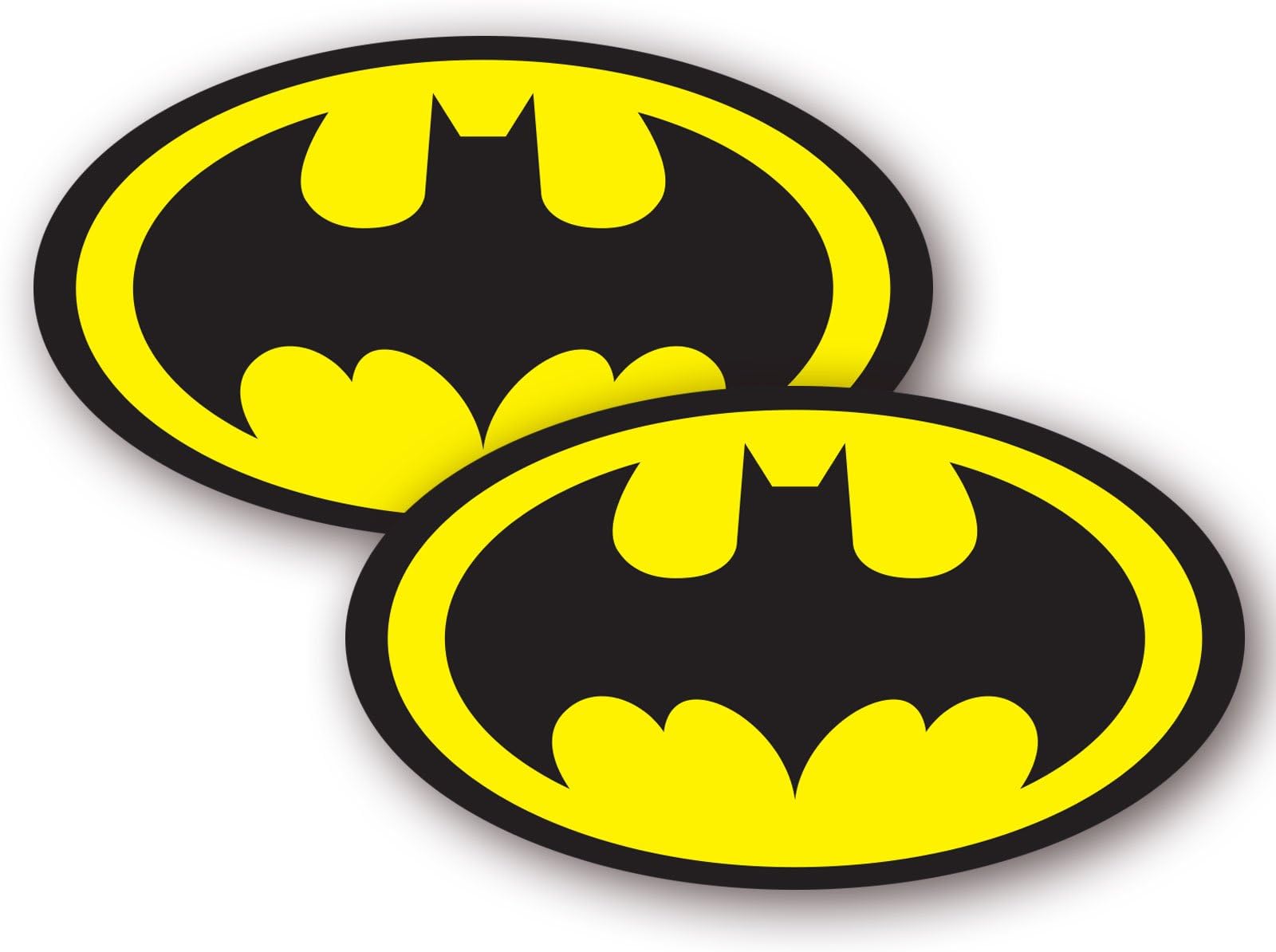 (2 Pack) Superhero Stickers Logo (80mm Wide) Comic Superhero Book ...