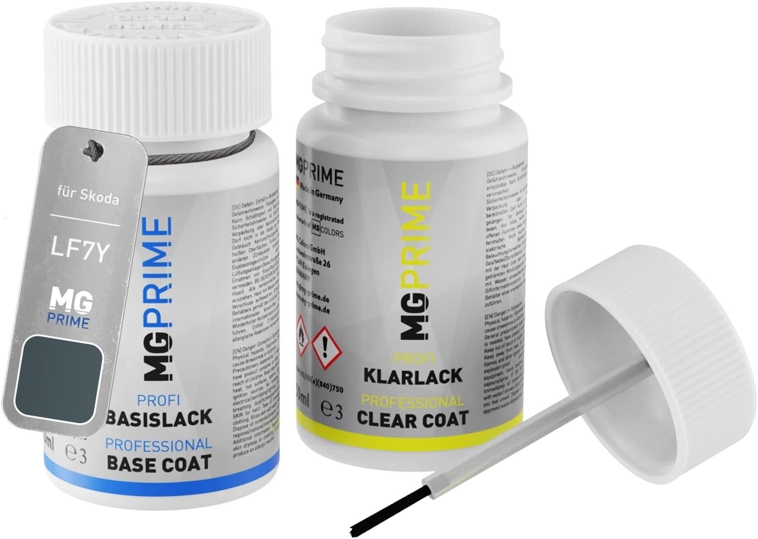 Skoda Original Lackstift Set Metall Grau Metallic F6F6 F7Y : Amazon.de ...