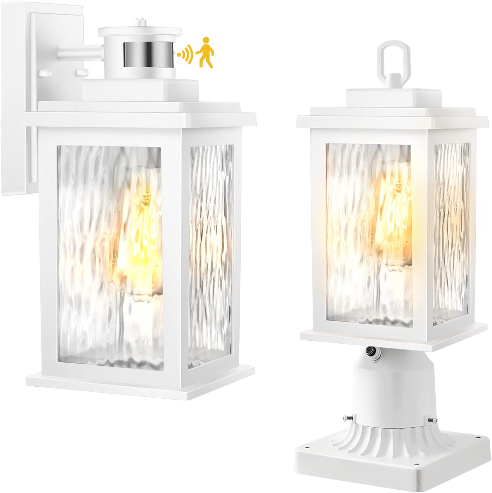 VIANIS Motion Sensor Outdoor Lights, Dusk to Dawn Light Posts for ...